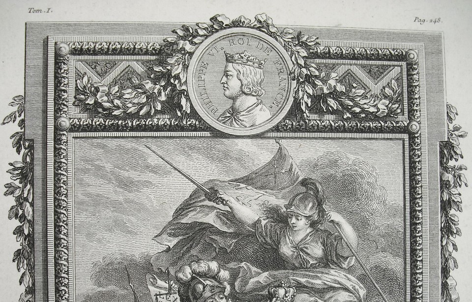 Philip VI Valois Battle of Cassel Flemish Creci B L Prevost C N Cochin ...