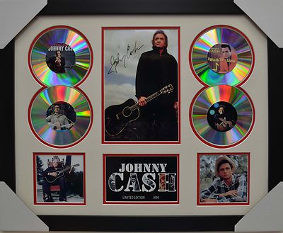 JOHNNY CASH 4CD SIGNED FRAMED MEMORABILIA LIMITED EDITION | eBay Australia