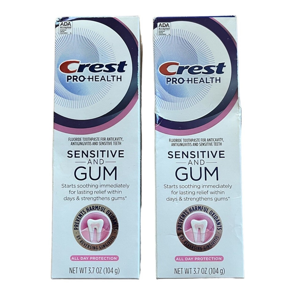 Crest Pro-Health Sensitivity & Gum Fluoride Toothpaste 3.7oz NEW Lot of ...