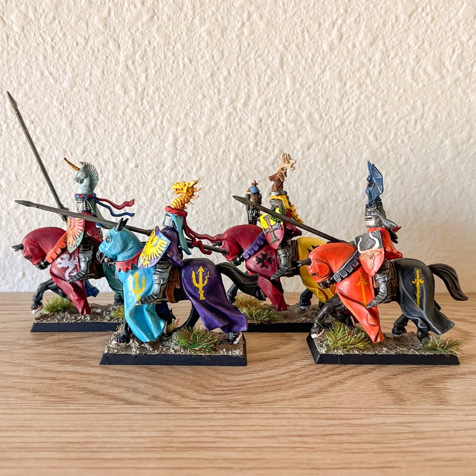 Warhammer Fantasy Battles - Painted Bretonnia Army - BoxedUp (215) | eBay