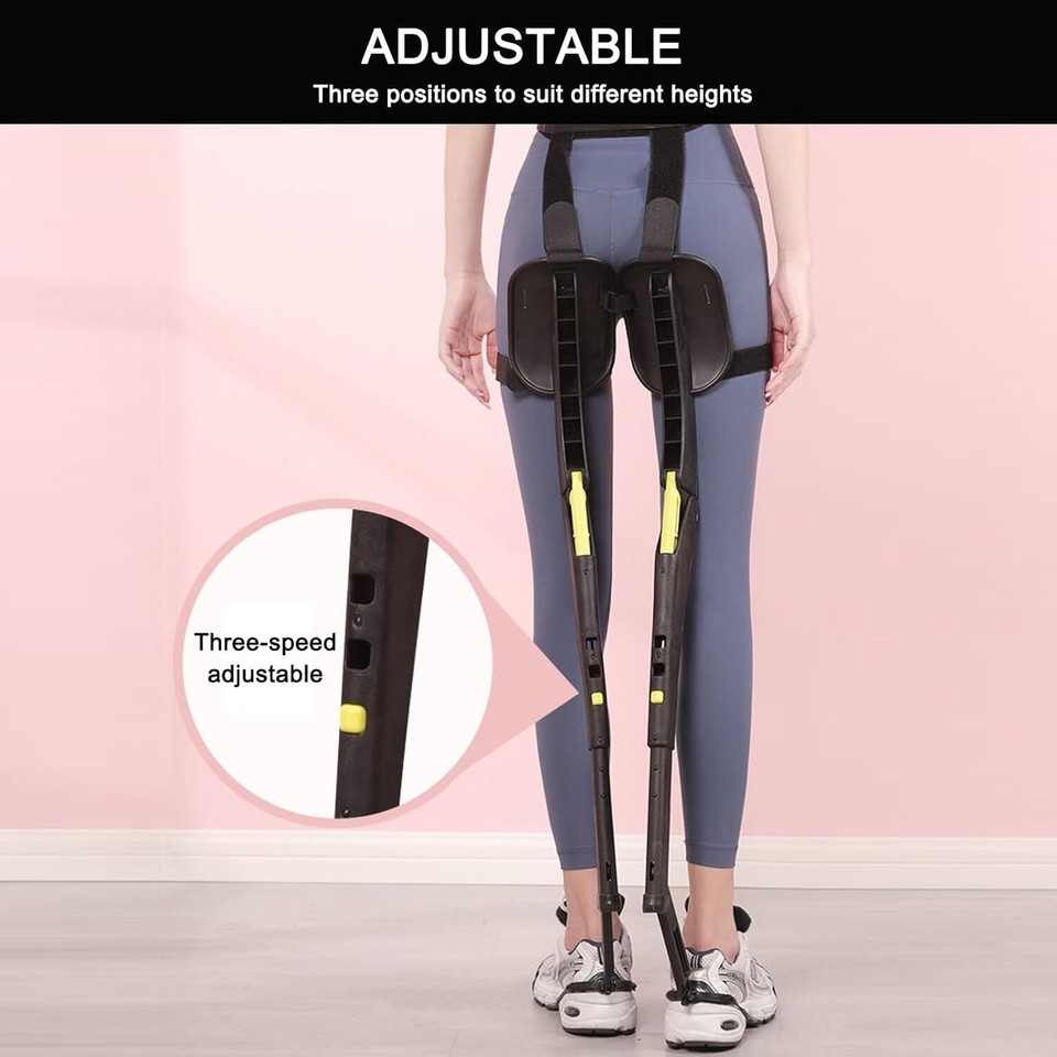Adjustable Chairless Wearable Invisible Chair Leg Brace Seat Portable ...