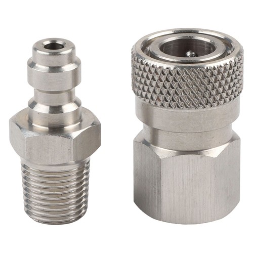 Stainless Steel Paintball PCP Air Male & Female Quick Disconnect ...