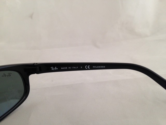 Ray Ban RB3269 006 Black Flex Hinges G15 Flight Metal Wrap Sunglasses ...