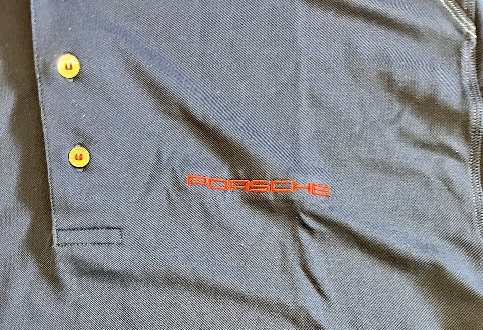 PORSCHE Polo Shirt Mens 2XLarge Navy/Red Rennsport Reunion VI racing ...