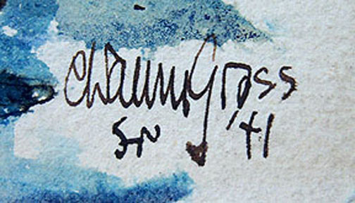 CHAIM GROSS Signed 1941 Original Landscape Watercolor | eBay