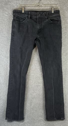 Volcom Jeans Men's 32x29 Black Denim Slim Straight Vorta Skater Casual ...
