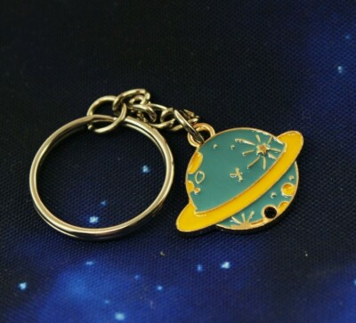 LIGHT BLUE PLANET KEYCHAIN Car Keys Mini Space Stars Aesthetic ...