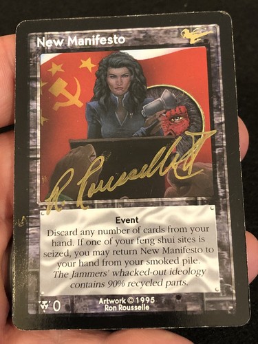 1995 Shadowfist Collectible Card Game - New Manifesto Signed By artist ...