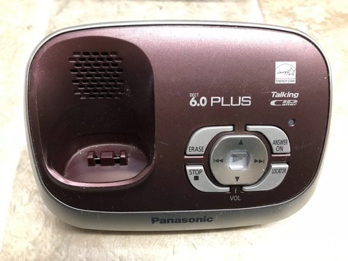 Panasonic Base Unit Only Kx-TG6572R Burgundy & Silver | eBay