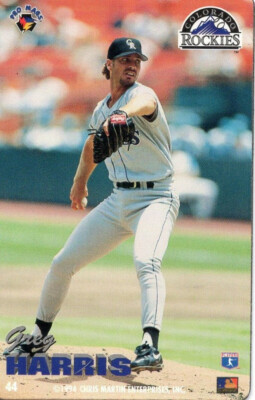 Greg Harris Pro Mags Chris Martin Baseball Card Magnet 1994 #44 Rockies ...