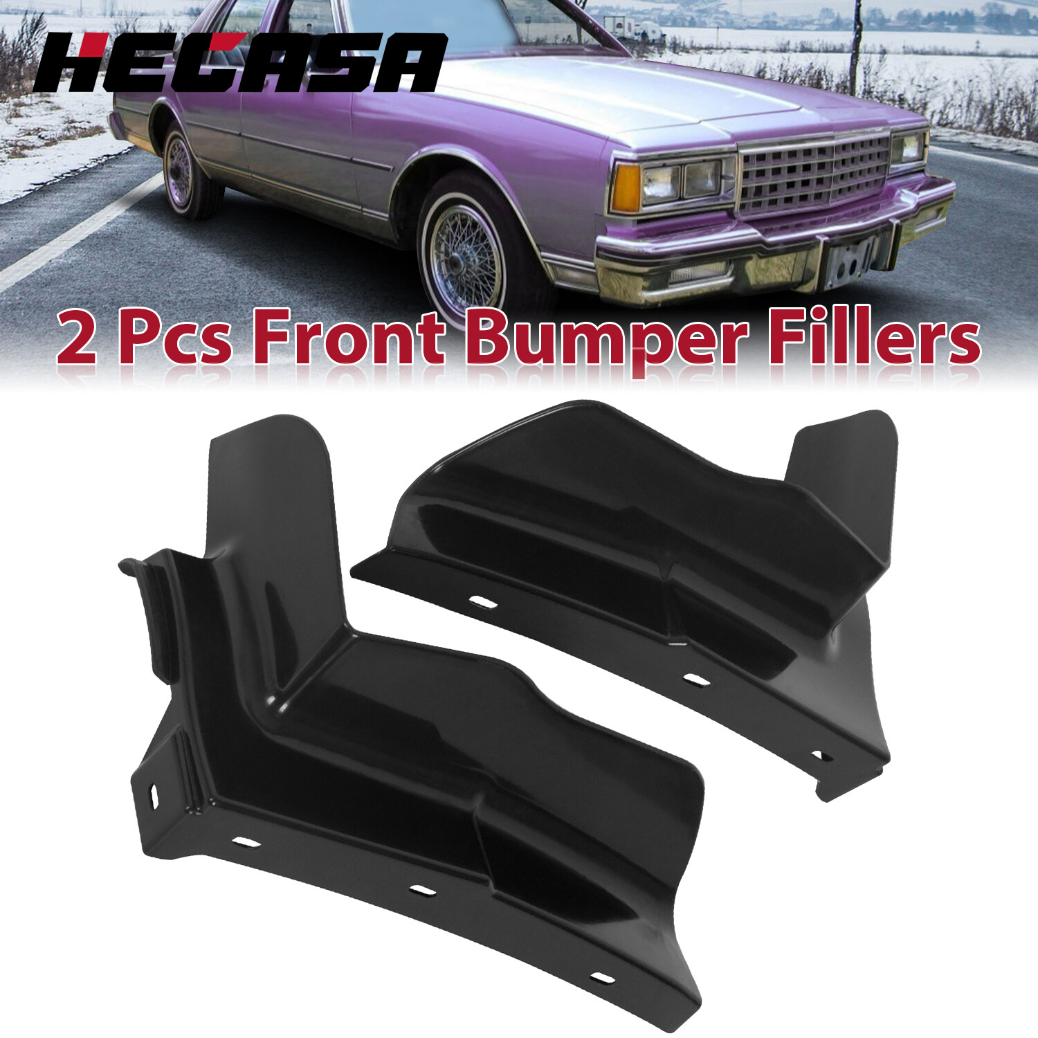 For 1980 1981 1982 1983 1984 1985 Chevy Caprice Impala Front Bumper 1/4 ...