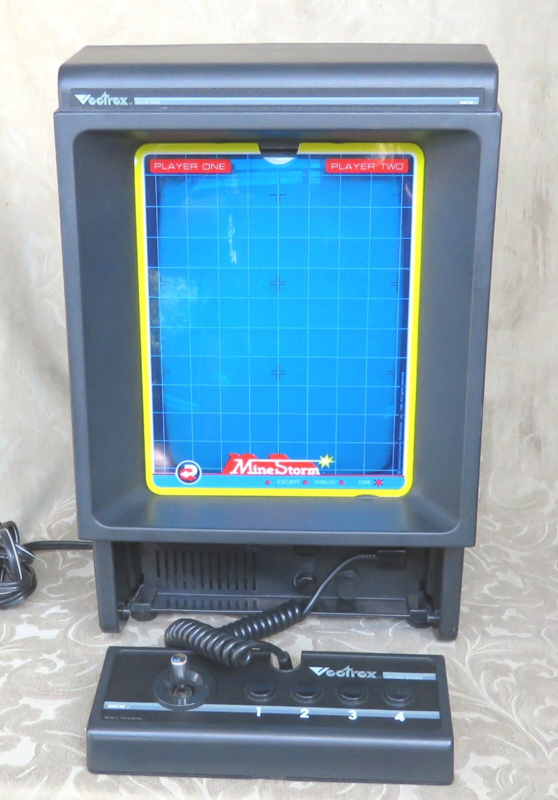 1982 VECTREX ARCADE SYSTEM CONSOLE HP 3000 MINESTORM VIDEO GAME ...