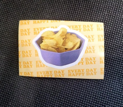Plain Potato Chips Food Sticker Delicious Crunchy Ruffles Simple ...