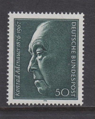 WESTDEUTSCHLAND POSTMARKE DEUTSCHE BUNDESPOST 1976 KONRAD ADENAUER SG ...