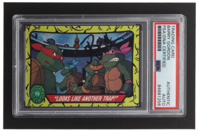 Barry Gordon Signed 1989 Donatello Teenage Mutant Ninja Turtles #75 PSA ...