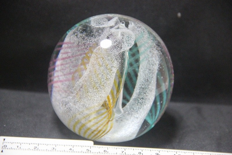 Japanese Paperweight Glass Caithness DAYDREAMS Craft Spherical Shape ...