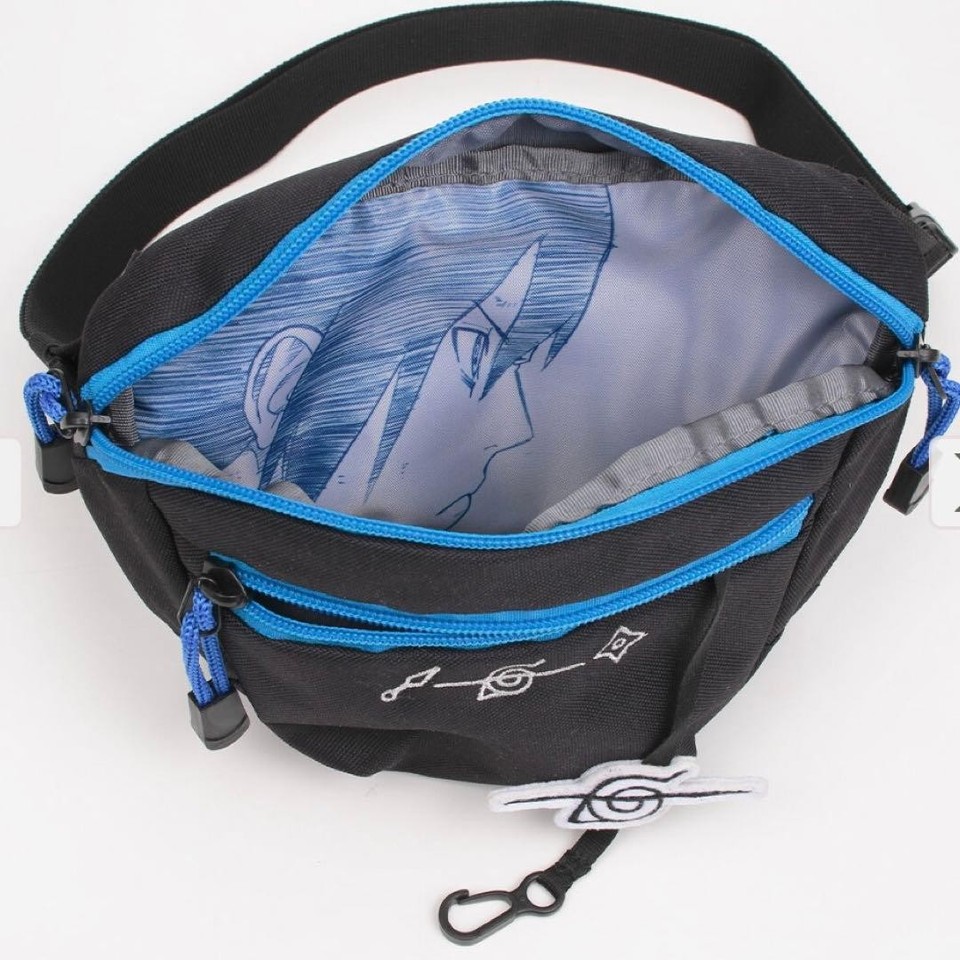 Naruto Shippuden Uchiha Sasuke Outdoor Products Waist Pouch Polyester ...