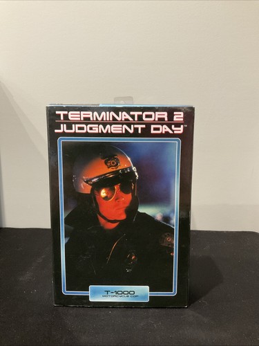 NECA Ultimate T-1000 Motorcycle Cop Terminator 7 inch Action Figure ...