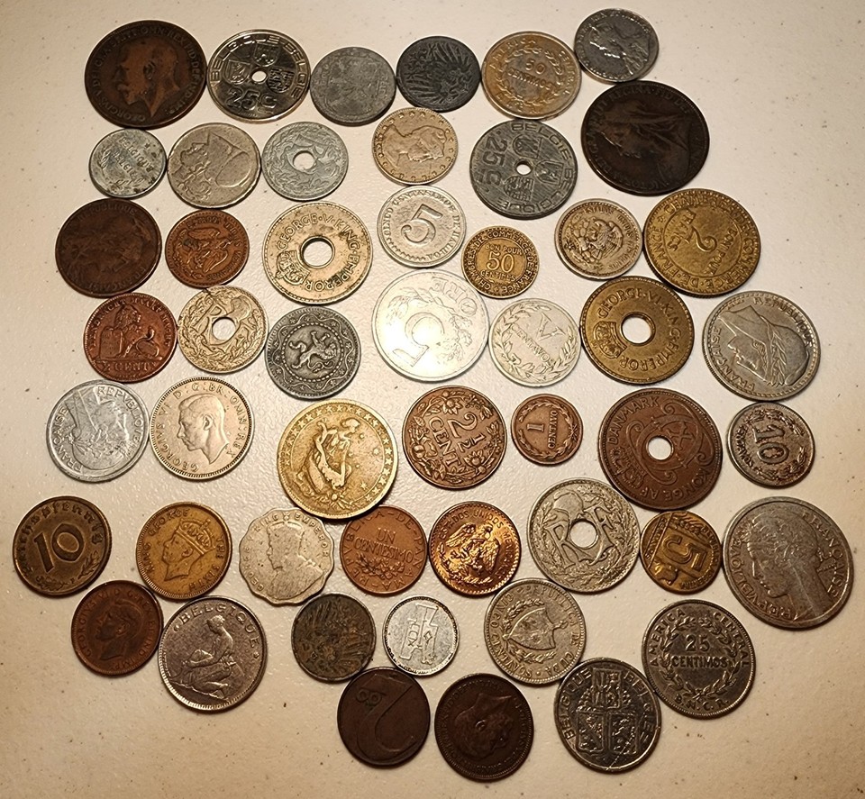 50 Old Foreign Vintage Coins; Dates Range Between 1900-1949 | eBay