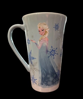 DISNEY FROZEN ELSA TALL PRINCESS CERAMIC COFFEE LATTE MUG 16 OZ | eBay