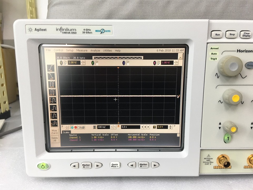 54854A / Agilent / Oscilloscope (4 GHz, 20 Gsa/s, 4 CH) / Used | eBay