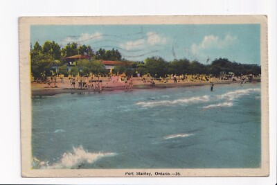 Vintage Postcard POSTED Beach Scene ort Stanley Ontario Canada | eBay