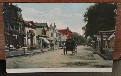 Rare 1908 West Main Street Freehold New Jersey Monmouth Co NJ Post Card ...