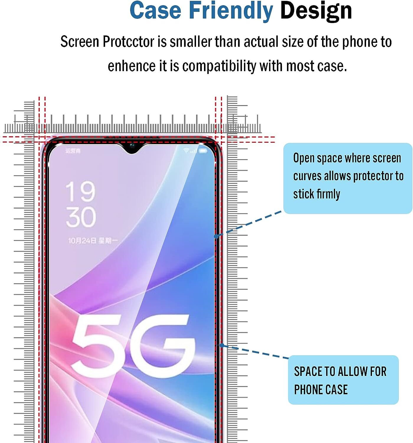 2 Pack 9H Tempered Glass Screen Protector For OPPO A79 A80 A78 A18 A40 ...