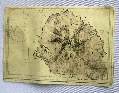 1/6 scale paper island treasure map Barbie doll accessory tomb raider ...