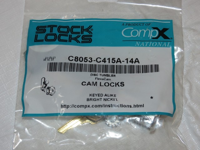 CompX National C8053-c415a-14a Standard Keyed Cam Lock Key C415a for ...