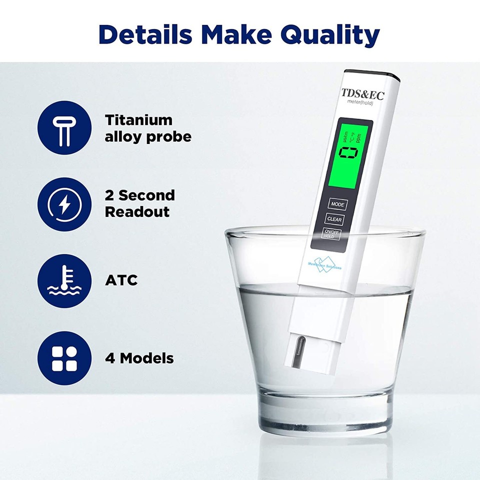 Upgraded PH TDS Meter Combo Water Tester Kits for Drinking Water ...