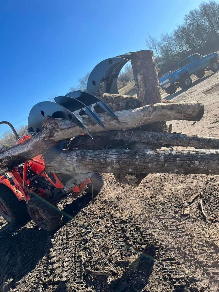 66" Brush Root Rake Grapple Attachment Skid Steer Tractor Quick Attach ...