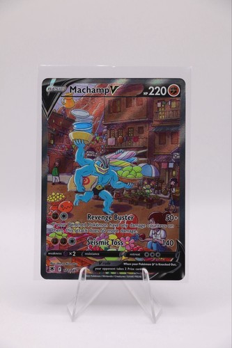 Machamp V - 172/189 Alternate Art Astral Radiance Holo Pokemon Card ...
