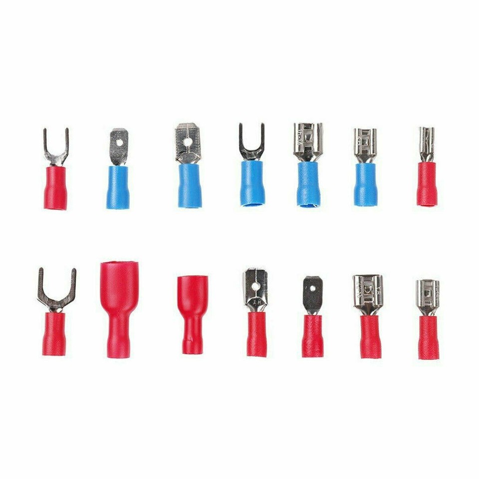 1200PCS Assorted Insulated Electrical Wire Terminals Crimp Connectors ...