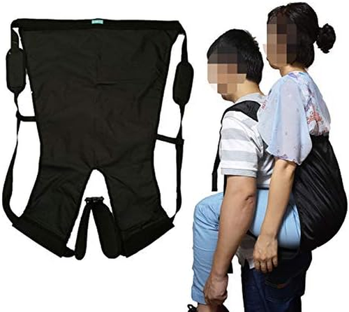 Double Layer Patient Lift Sling Carrier One-Person Transferring Belt ...