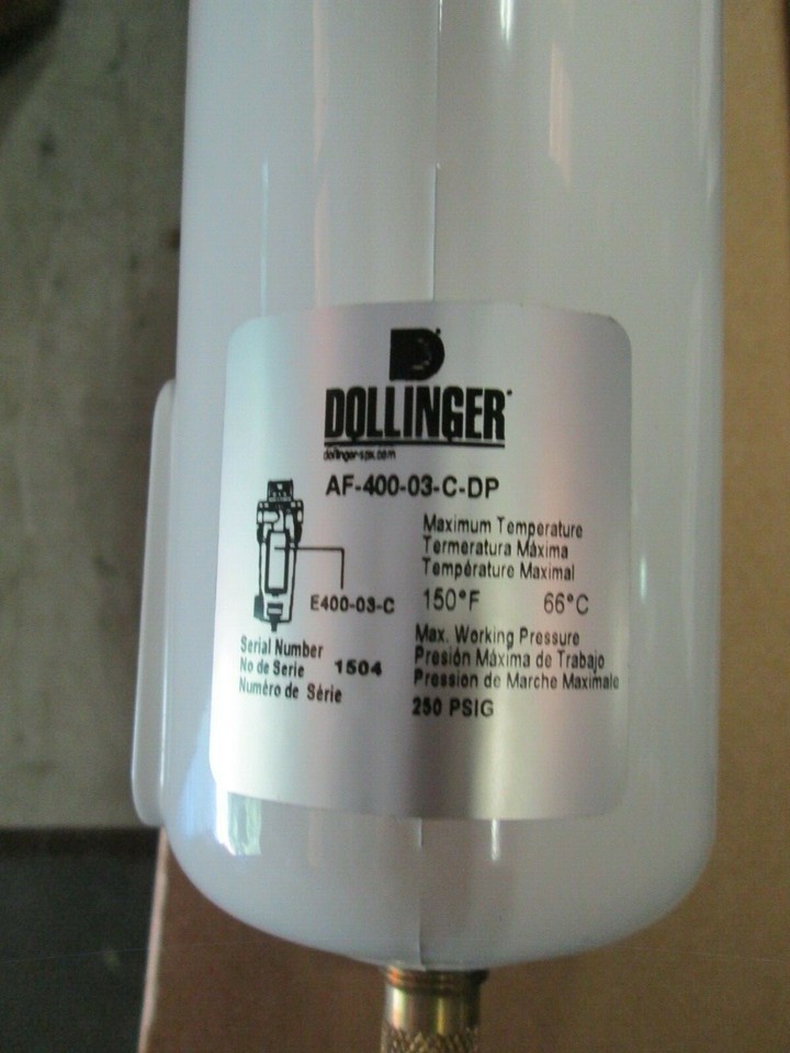 Dollinger SPX Air Filter & Housing AF-400-03-C-DP 1/2" NPT (NIB) | eBay
