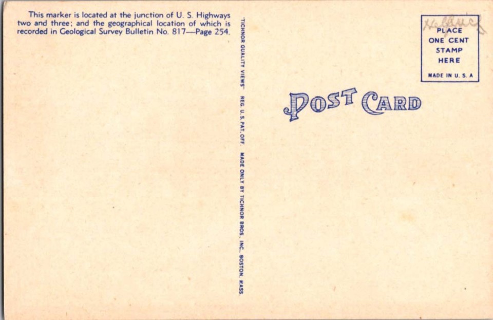 Rugby North Dakota ND : MONUMENT SCENE d/01 BD6541 | eBay