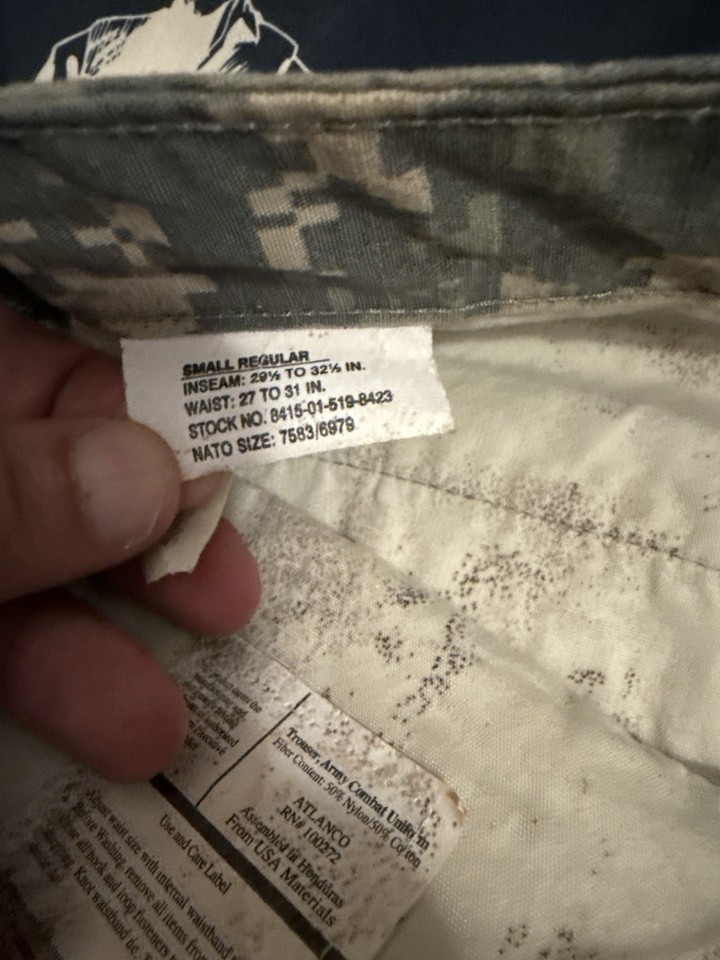 ATLanco U.S. Army Combat Uniform Pants (ACU) –Universal Camouflage ...
