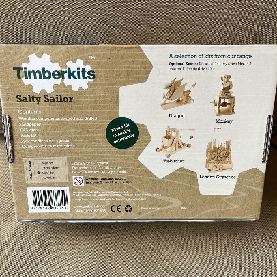 Timberkits Salty Sailor Automata Mechanical Wooden Model Christmas Gift ...