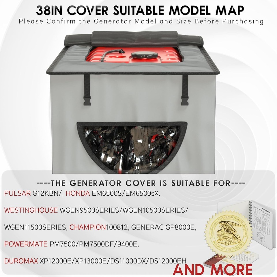 Generator Covers While Running, Generator Cover for Outside Heavy Duty ...