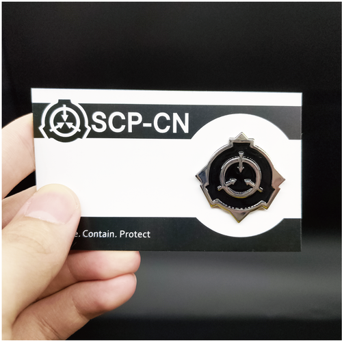 SCP Special Containment Procedures Foundation Cosplay Badge Metal ...