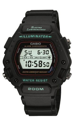 Casio DW-290-1 Digital Sports Watch Waterproof Stopwatch Alarm Men's ...
