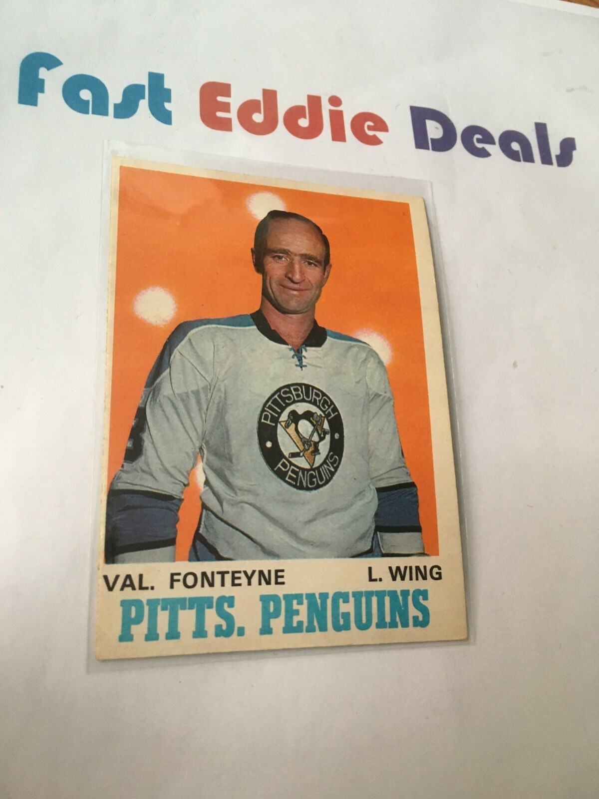 1970-71 O-PEE-CHEE HOCKEY CANADA VAL FONTEYNE CARD 208 PITTSBURGH ...