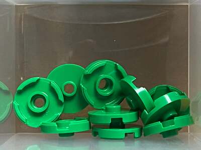 LEGO Parts - Bright Green Tile, Round 2 x 2 with Open Stud - No 18674 ...