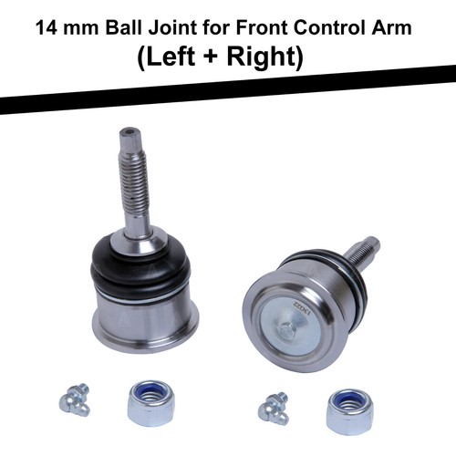 LOWER CONTROL ARM BUSH BUSHES, BALL JOINT JOINTS SET 14MM FOR LINCOLN ...