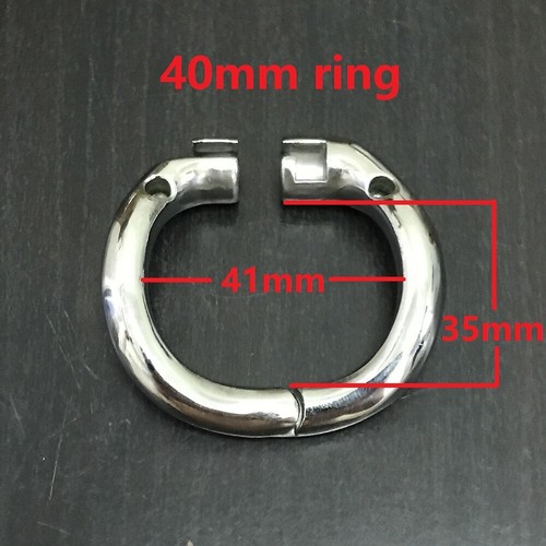 Stainless Steel Hinged Ring for Men Chastity Cage Device Male Metal ...