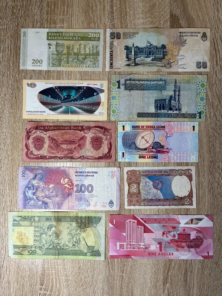 Premier Mix of 10 Assorted Foreign Banknotes World Paper Currency ...
