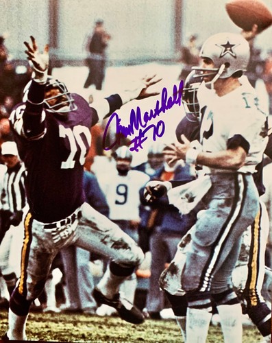 JIM MARSHALL Minnesota Vikings Autographed 8x10 Photo # 1A W/COA | eBay