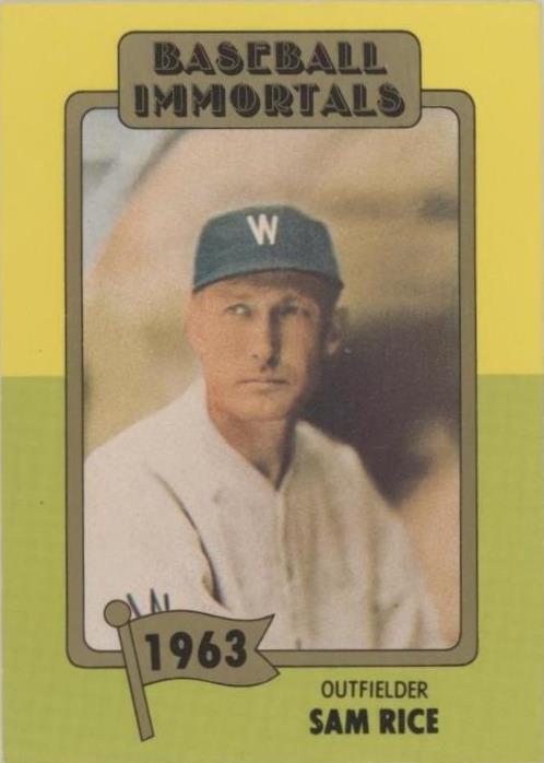 1980-84 SSPC Baseball Immortals 1st Printing - Sam Rice #93 for sale ...