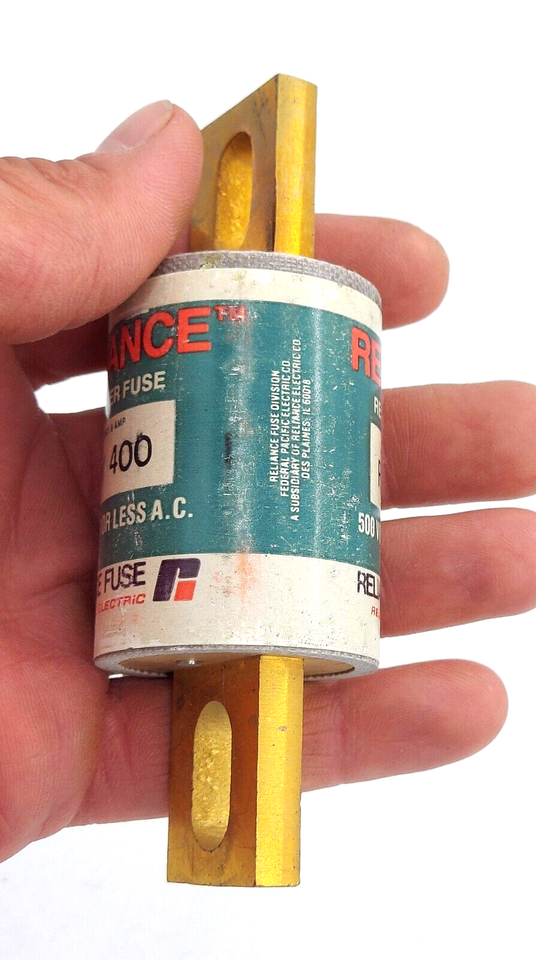 RELIANCE 400 Amp RFV-400 Rectifier Fuse 500V RFV400 *New Old Stock* | eBay